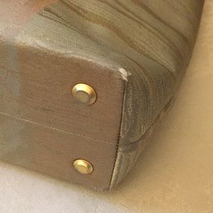 Jim Thompson | Bags | Jim Thompson Thai Silk Tote With Leather Trim ...